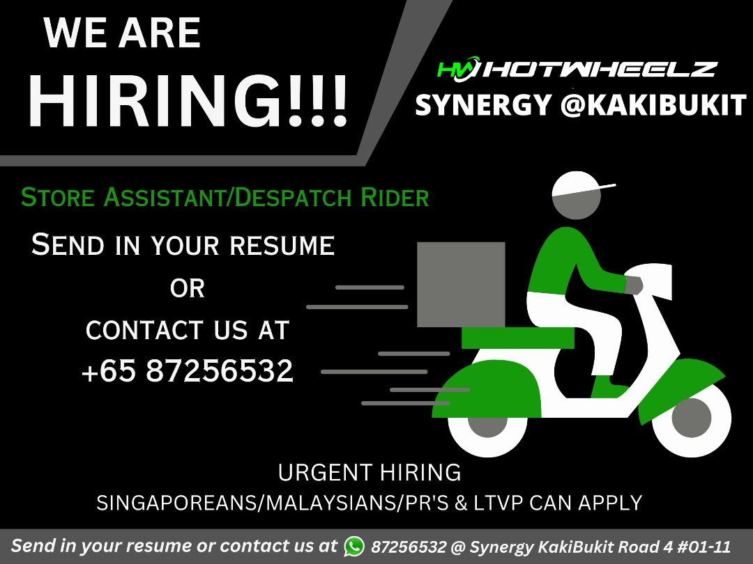 WE ARE HIRING-DESPATCH RIDER/STORE ASSISTANT, Jobs, Transport ...