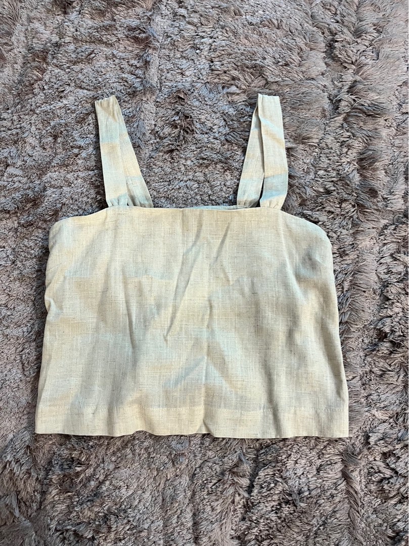 White Formal Tank, Women's Fashion, Tops, Sleeveless on Carousell