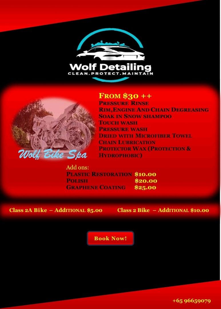 WOLF BIKE SPA ||WOLF DETAILING SG||BIKE SPA||BIKE WASH, Motorcycles ...