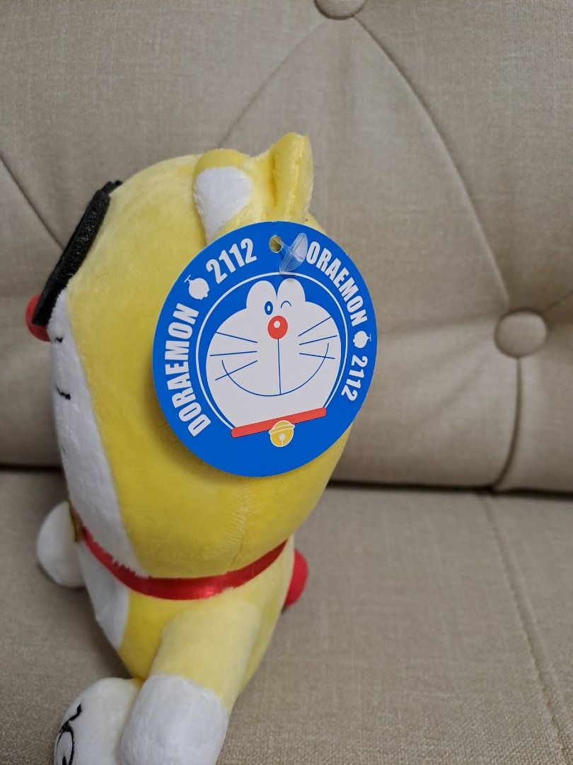 Yellow doraemon plush soft toy, Hobbies & Toys, Toys & Games on Carousell