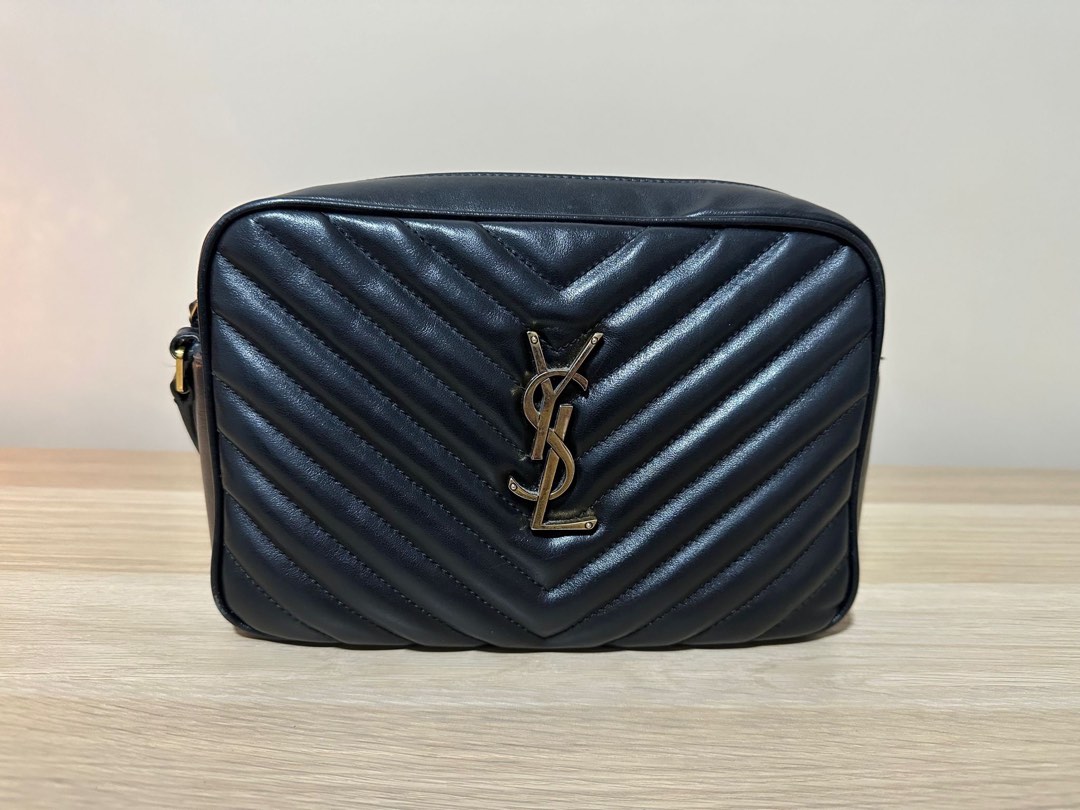 YSL Lou camera bag in black quilted leather, Luxury, Bags & Wallets on ...