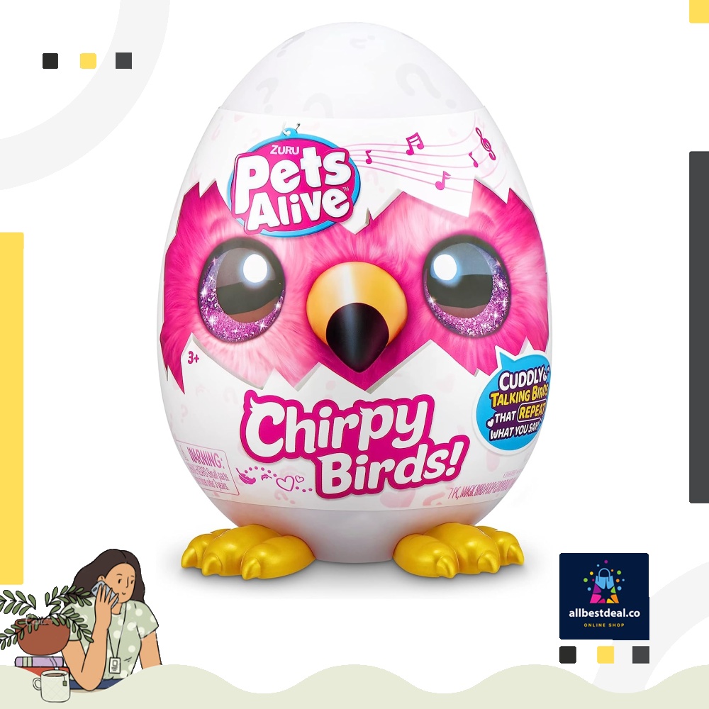 Zuru Pets Alive Chripy Birds Soft Toy, Hobbies & Toys, Toys & Games on ...