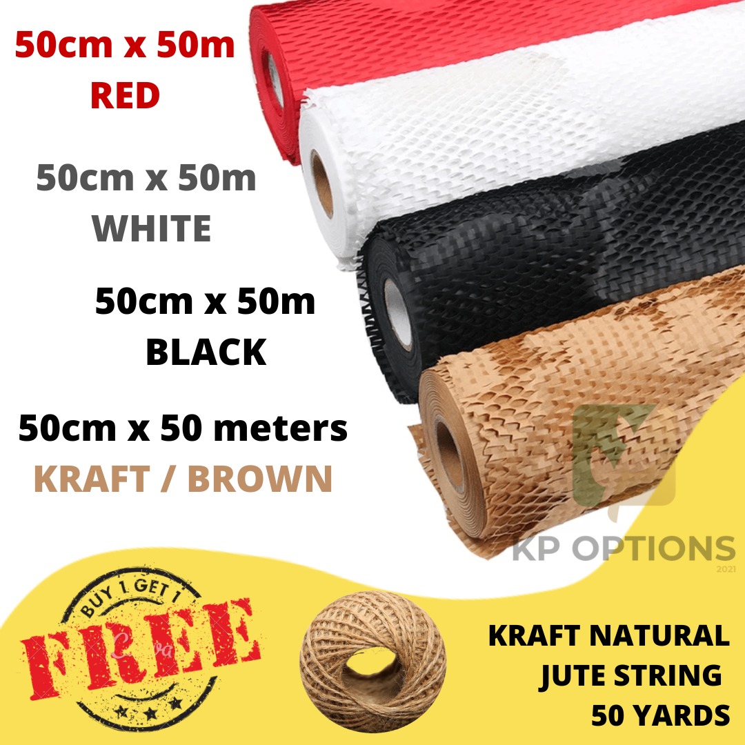 10m Honeycomb Kraft Paper Packaging Wrapper - 100% Eco-friendly use ...