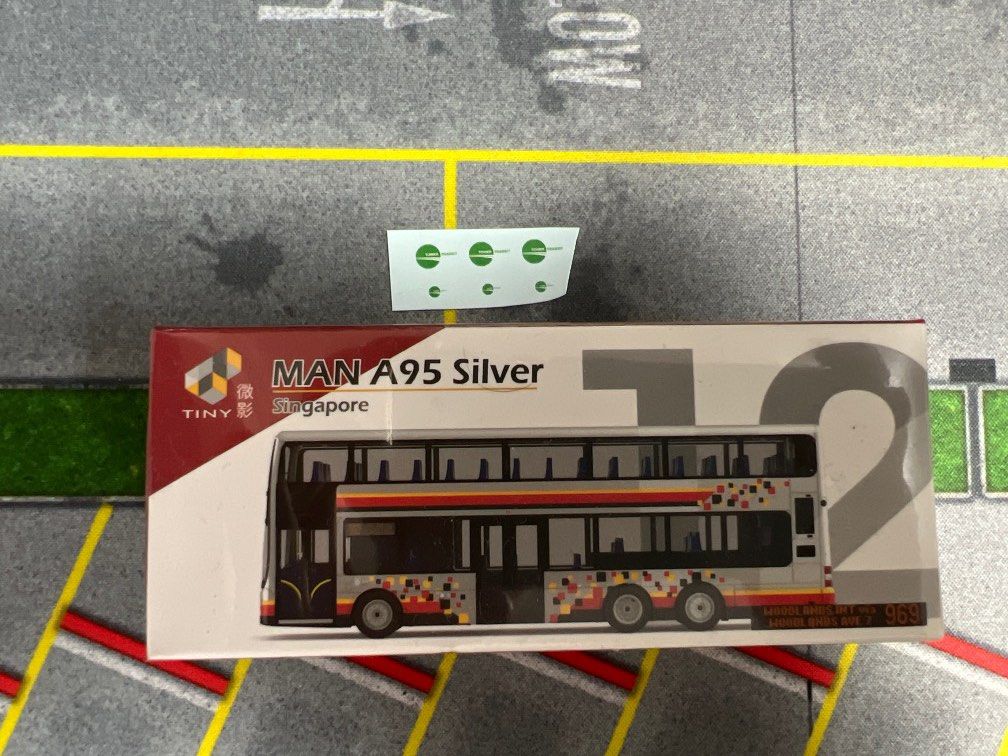 1/110 Tiny Man A95 Tower Transit Pixel Bus, Hobbies & Toys, Toys ...