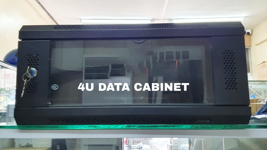 4U DATA CABINET | WALL MOUNTABLE, Furniture & Home Living, Security & Locks, Security Systems ...