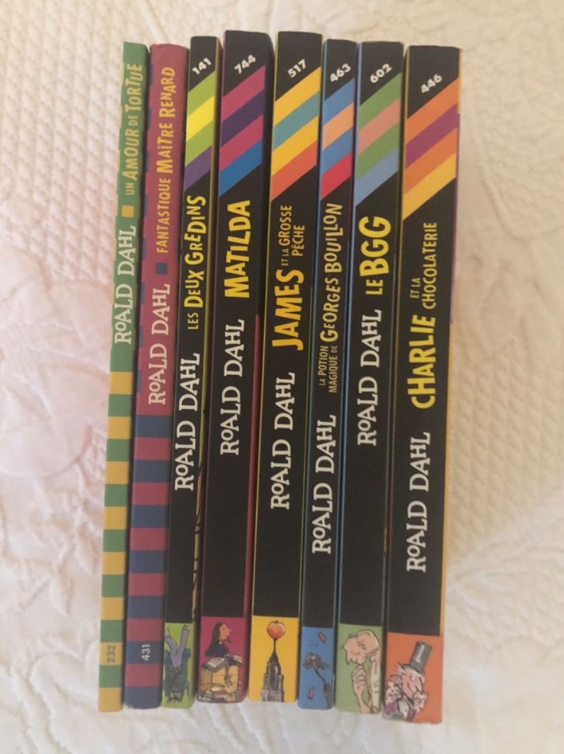7 Roald Dahl Books in French, Hobbies & Toys, Books & Magazines ...