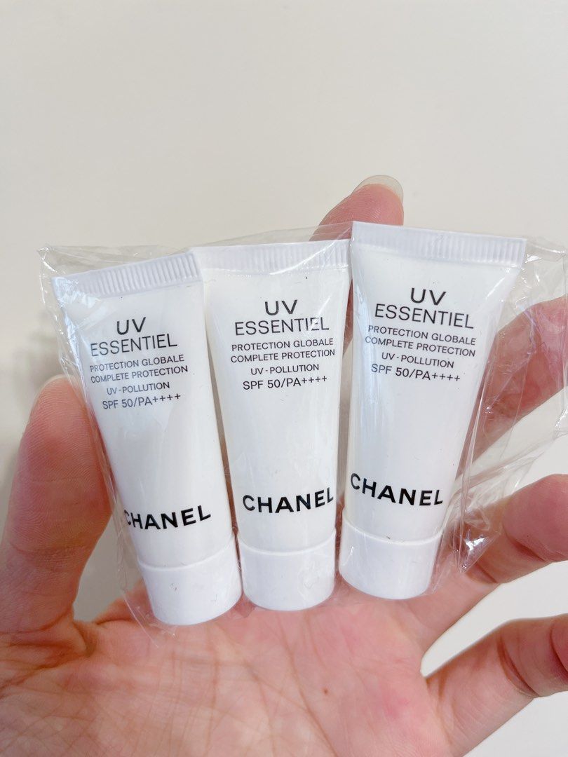 [現貨] 5ml Chanel UV Essential Complete Protection UV pollution SPF50 PA++++ 全效防曬, 興趣及遊戲, 旅行, 旅遊 ...