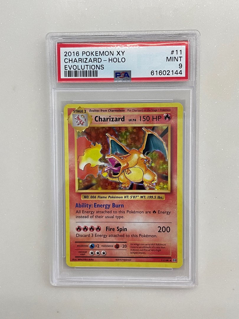 [ PSA 9 ] Pokemon TCG Charizard Holo #11 Evolutions, Hobbies & Toys ...