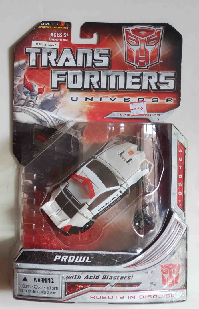 變型金剛 潛行獸TRAMSFORMERS UNIVERSE CLASSIC SERIES PROWL ROBOT / POLICE CAR ...