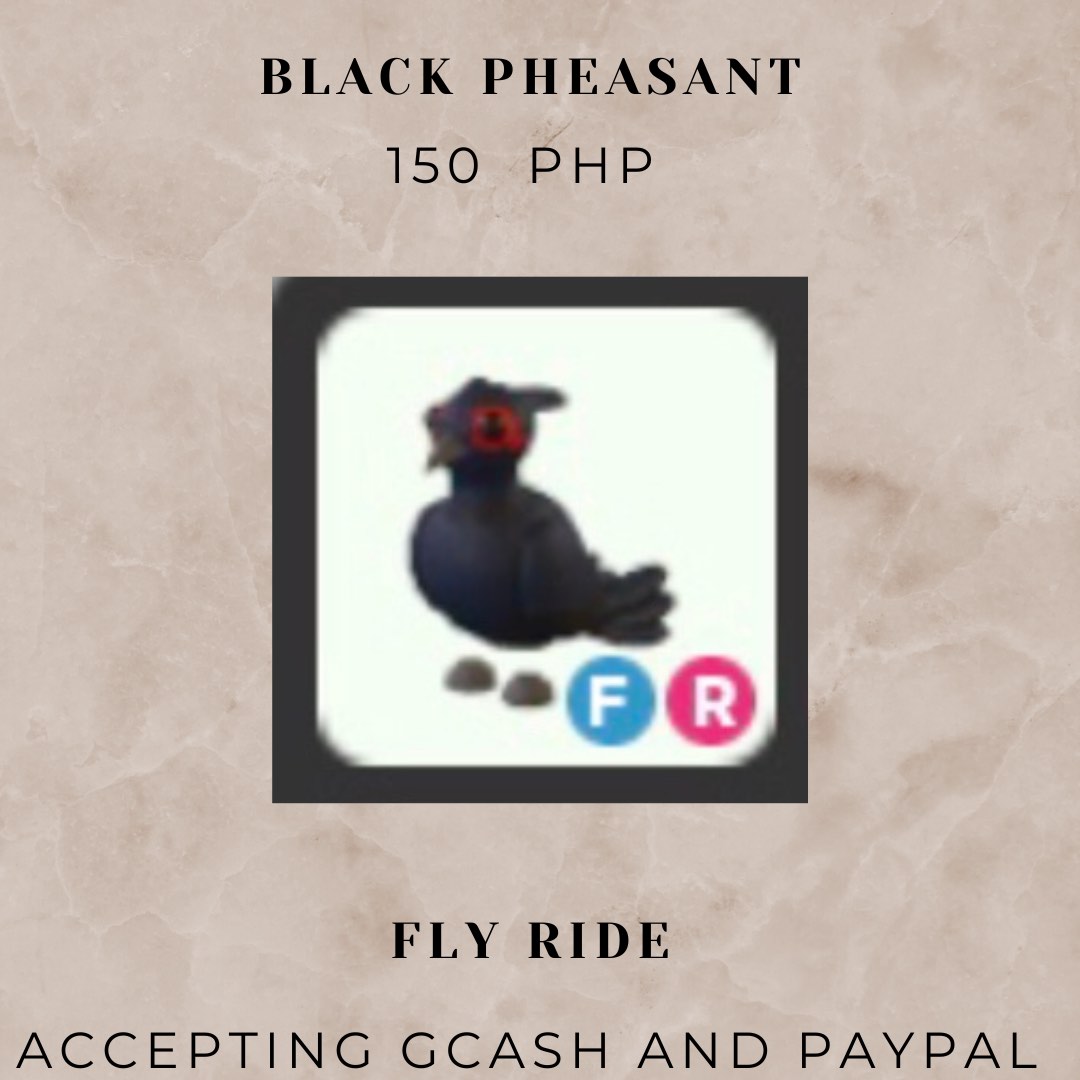 Adopt Me Pets | Black Pheasant on Carousell
