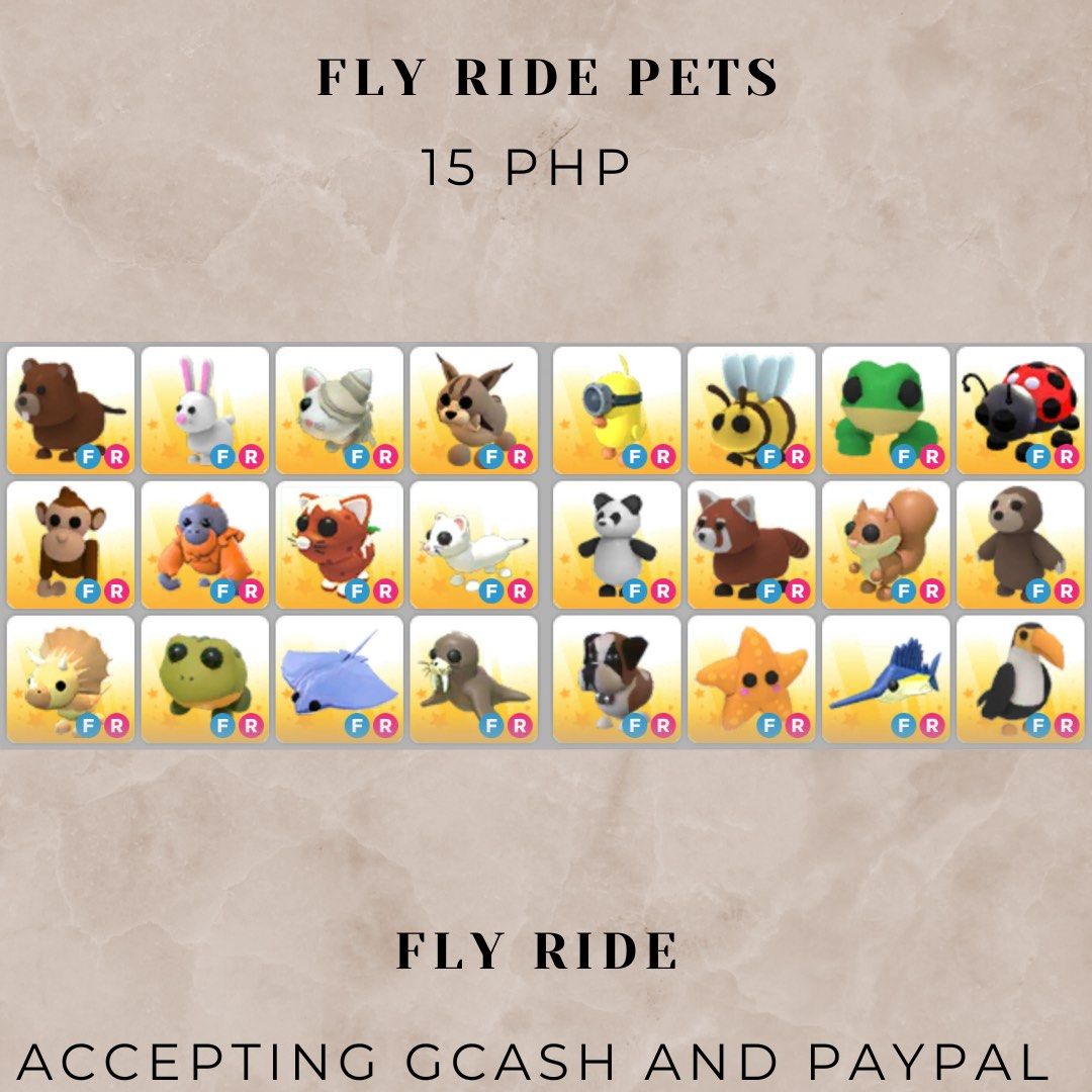 Adopt Me Pets | Fly Ride Pets on Carousell