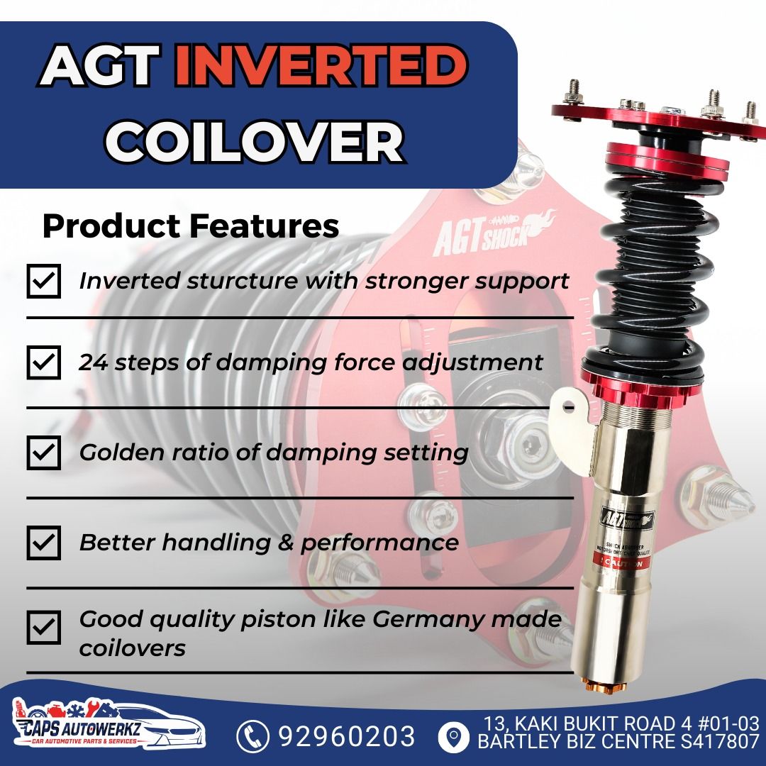 AGT Inverted Performance Coilovers / Adjustable Suspension for AUDI ...