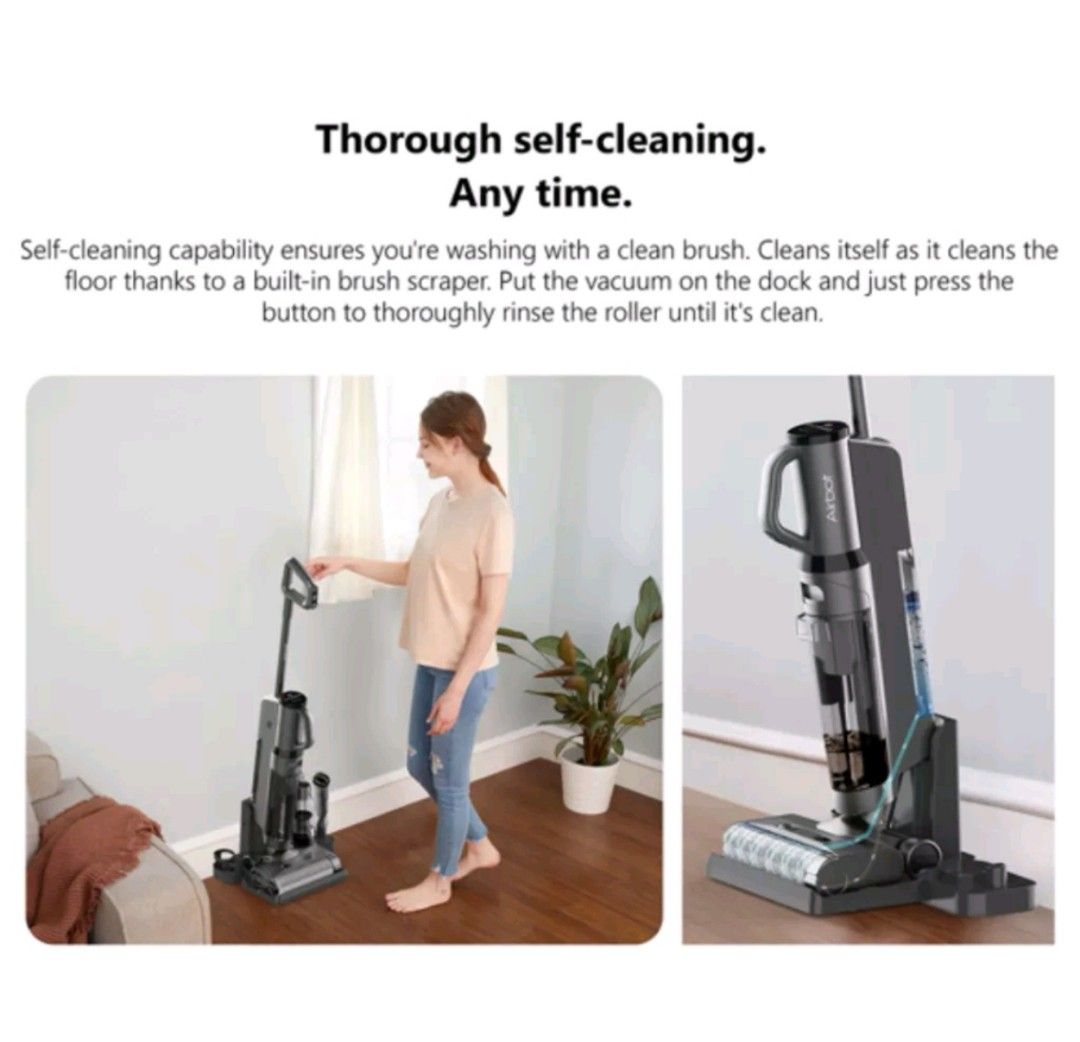 Airbot iClean Max Wet Dry Vacuum Mop, TV & Home Appliances, Vacuum ...