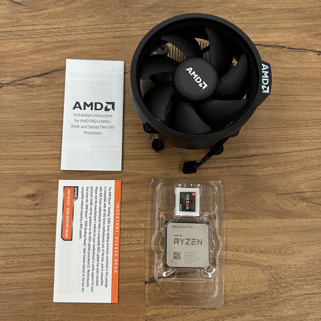 Amd Ryzen Cpu With Wraith Spire Stock Cooler Am Computers Tech Parts Accessories