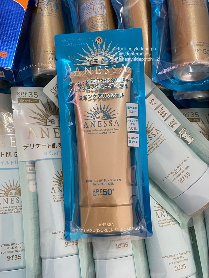 ANESSA Perfect UV Sunscreen Skincare Gel SPF 50 on Carousell