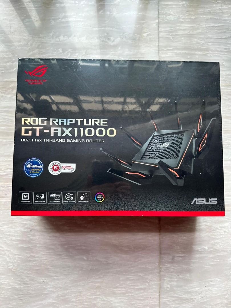 Asus ROG Rapture GT-AX11000, Computers & Tech, Parts & Accessories ...