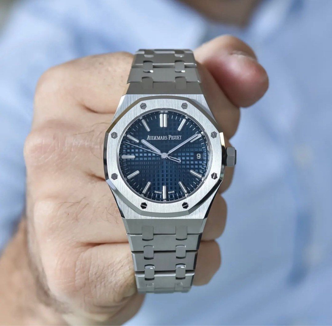 Audemars Piguet 15550st Blue NEW, Luxury, Watches on Carousell