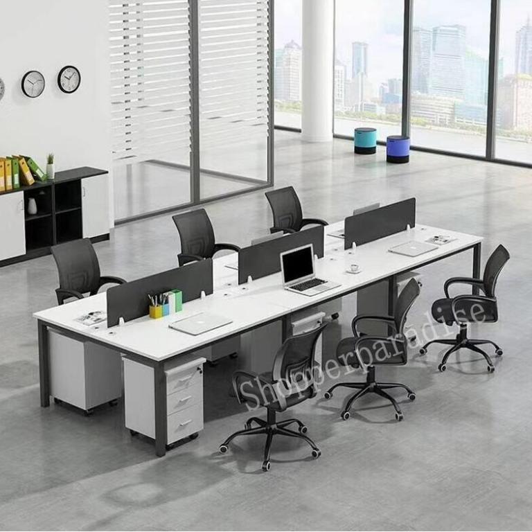 B144 Workstation w Partition, Office Table, System Furniture Cubicle ...