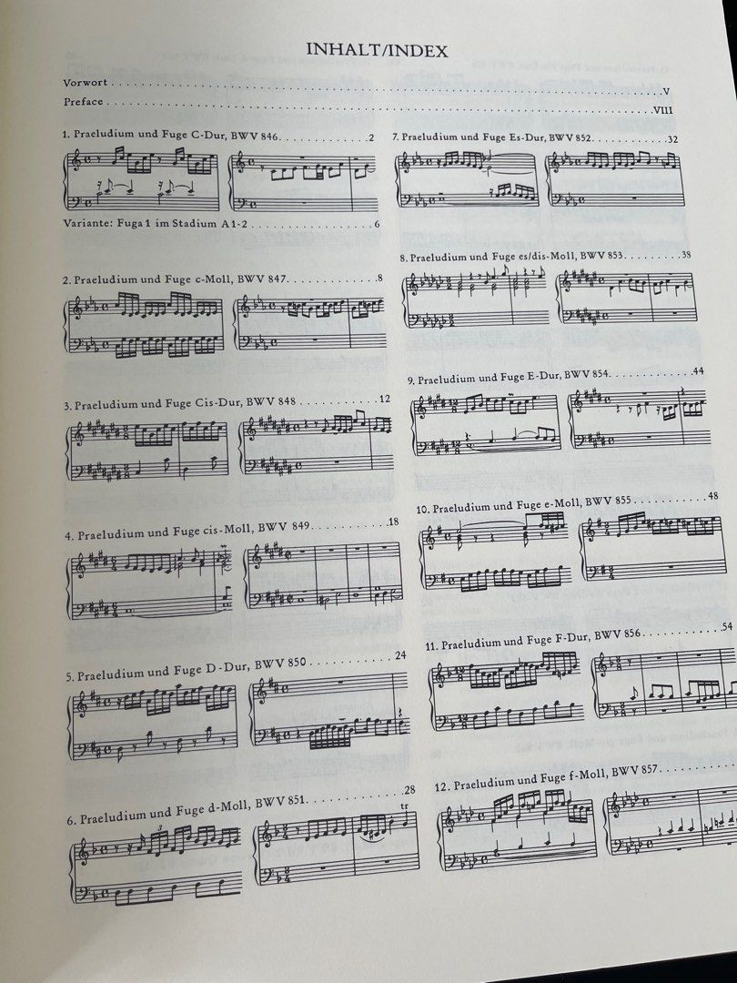 Bach prelude and fugue Barenreiter, Hobbies & Toys, Music & Media ...