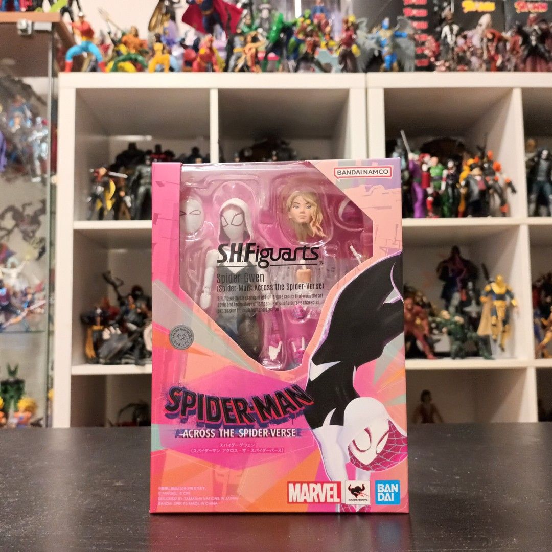 Bandai SHF SH Figuarts Gwen Stacy Spider Woman - Spider man: ACROSS THE SPIDER VERSE, Hobbies ...