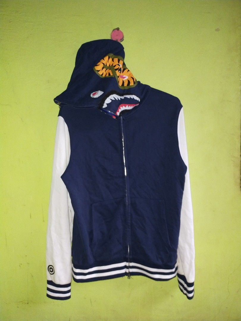 Bape shark varsity jacket, Men's Fashion, Coats, Jackets and Outerwear ...