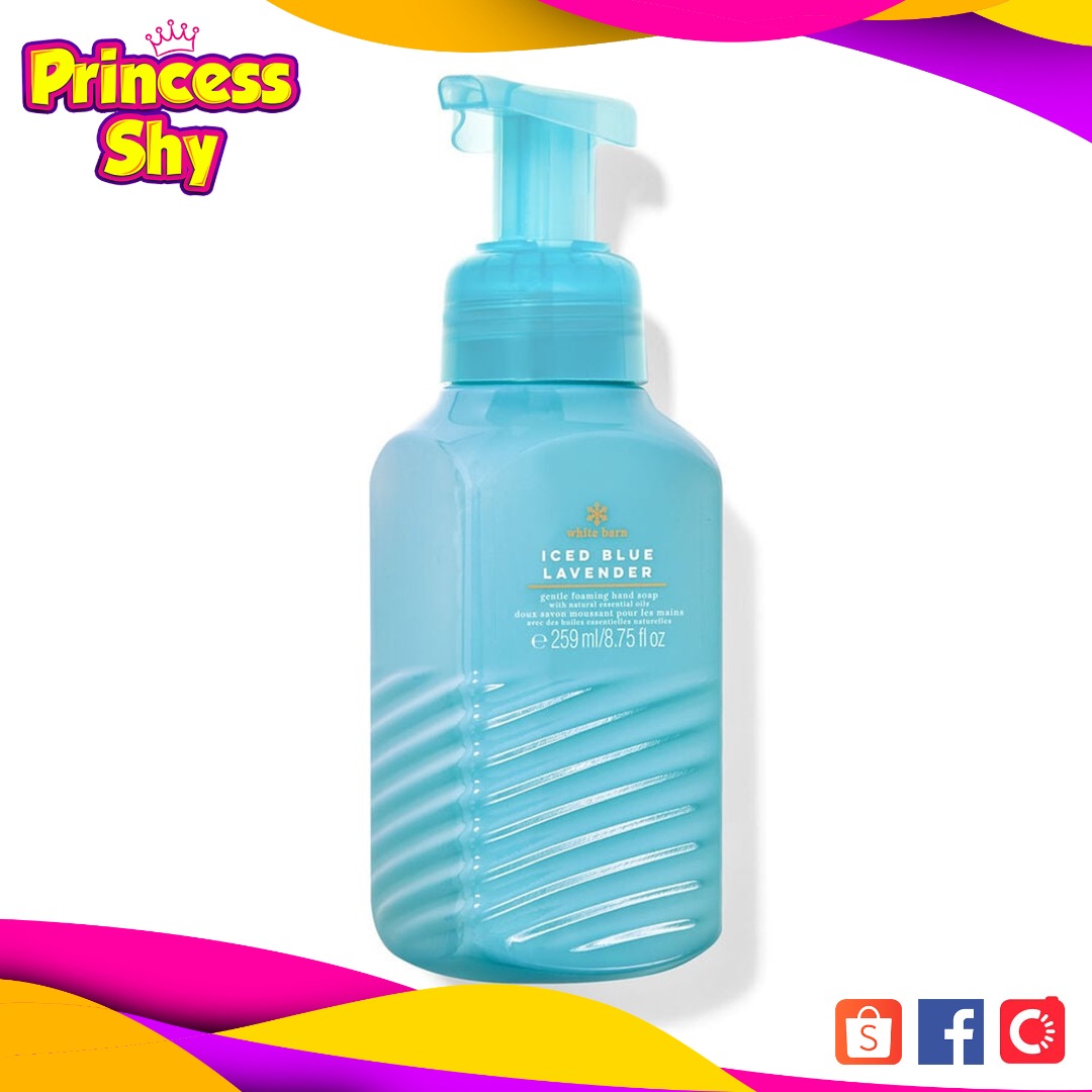 Bath and Body Works Iced Blue Lavender Gentle Foaming Hand Soap, Beauty ...