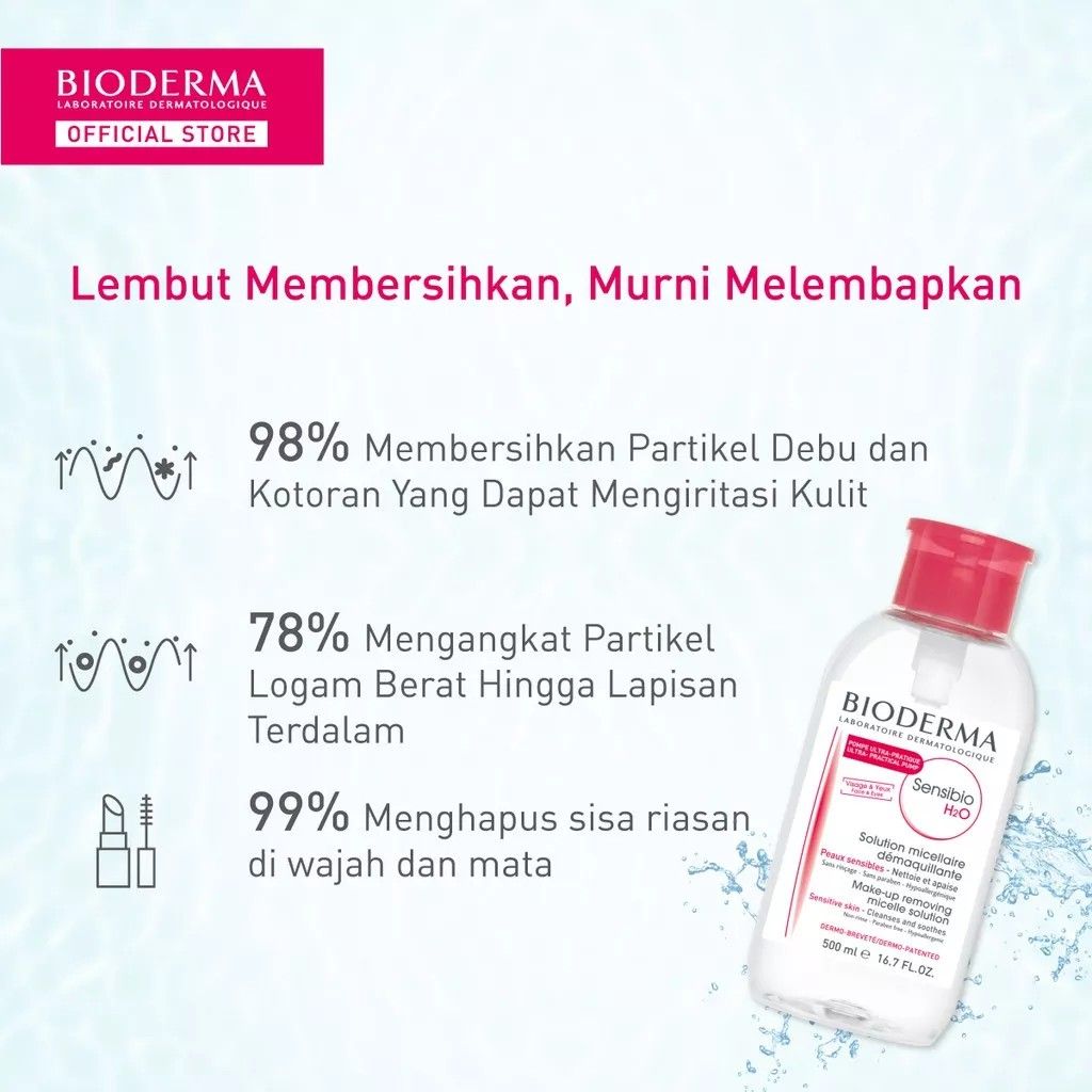 Bioderma Sensibio H2O, Kesehatan & Kecantikan, Kulit, Sabun & Tubuh di ...