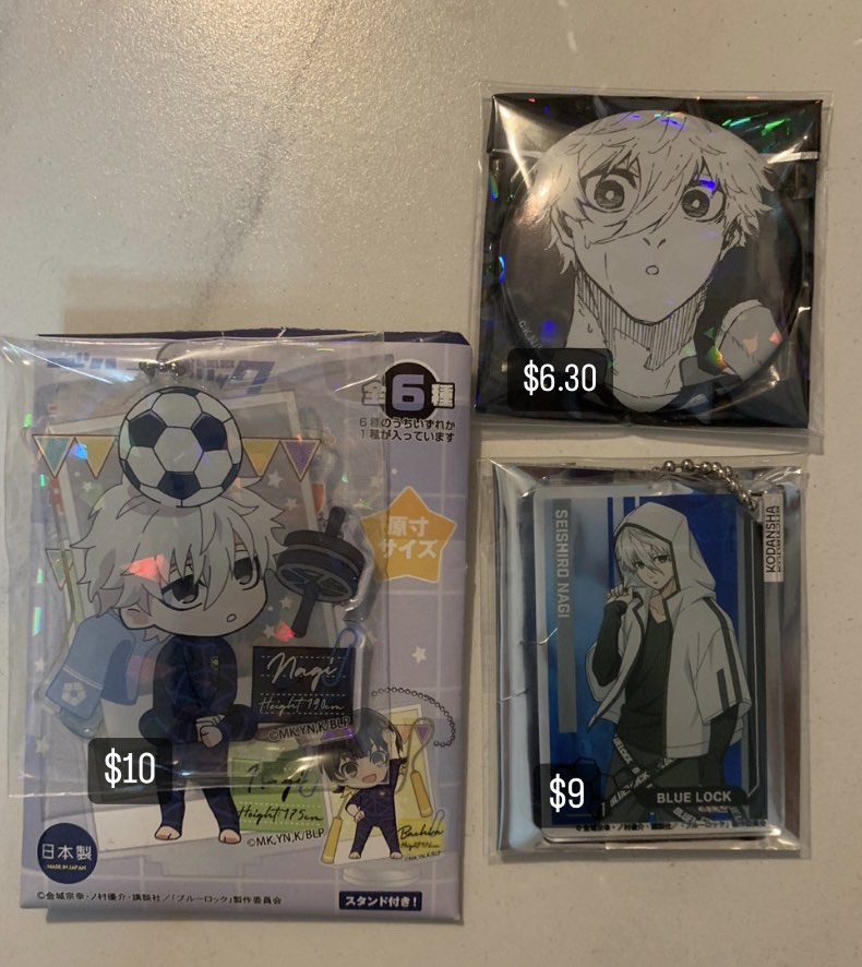 Blue lock Nagi Reo Rin merch, Hobbies & Toys, Memorabilia ...