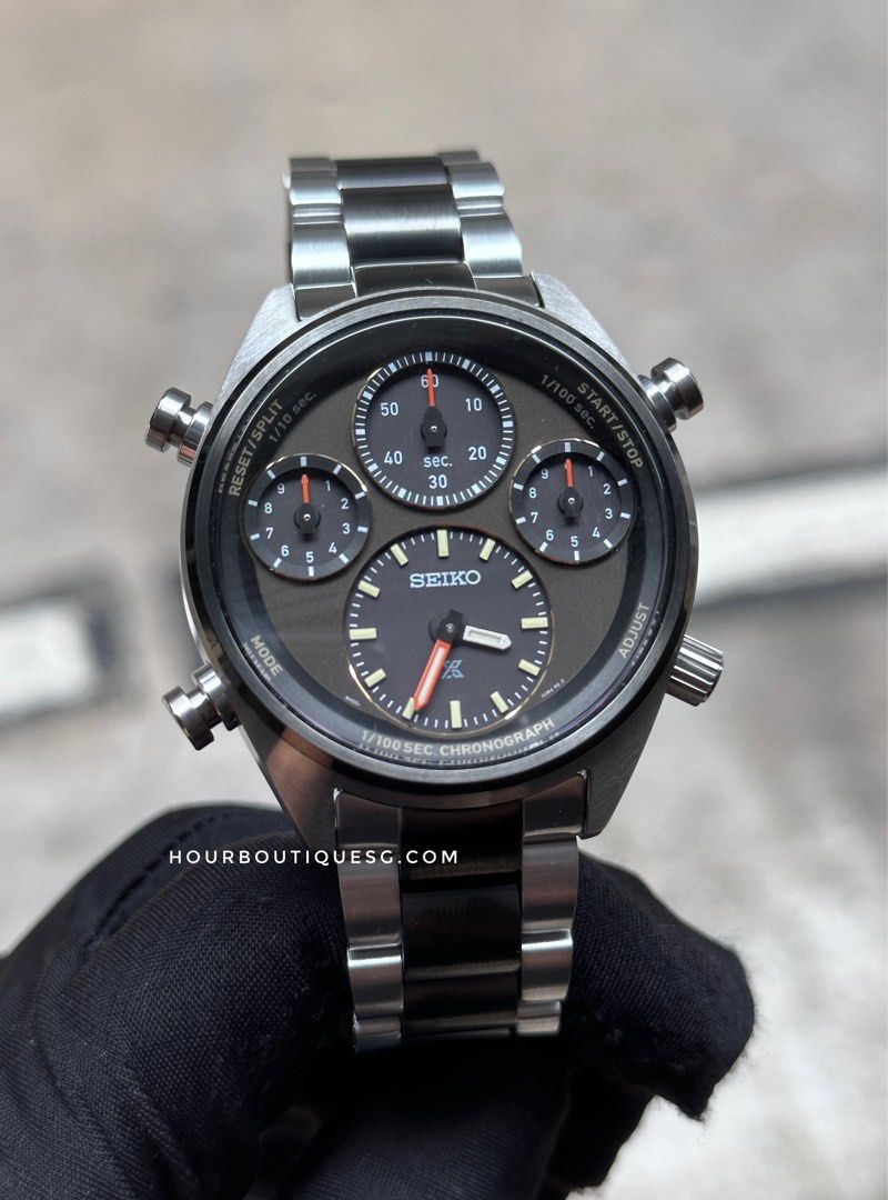 Brand New Seiko Prospex SpeedTimer Khaki Dial 1/100th Seconds Chronograph SBER005 SFJ005P1, Men ...