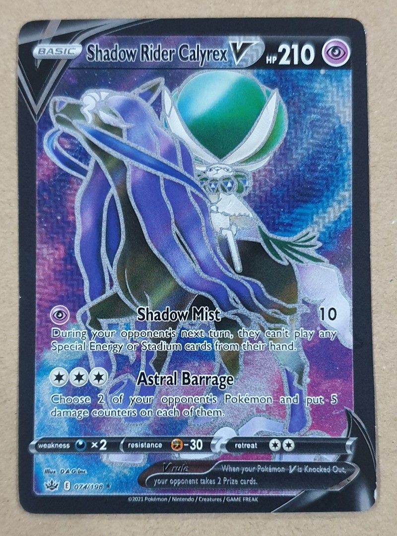 Brand new Shadow Rider Calyrex V Full Art 171/198 - Pokemon TCG ...