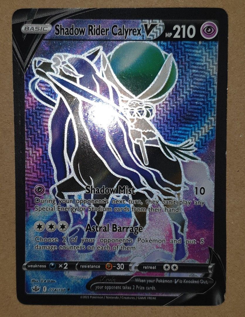 Brand new Shadow Rider Calyrex V Full Art 171/198 - Pokemon TCG ...