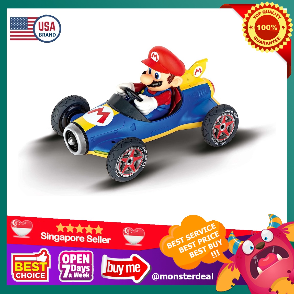 Carrera RC Mario Kart Mach 8 Mario Controllable Car (Mario Kart Mach 8 ...