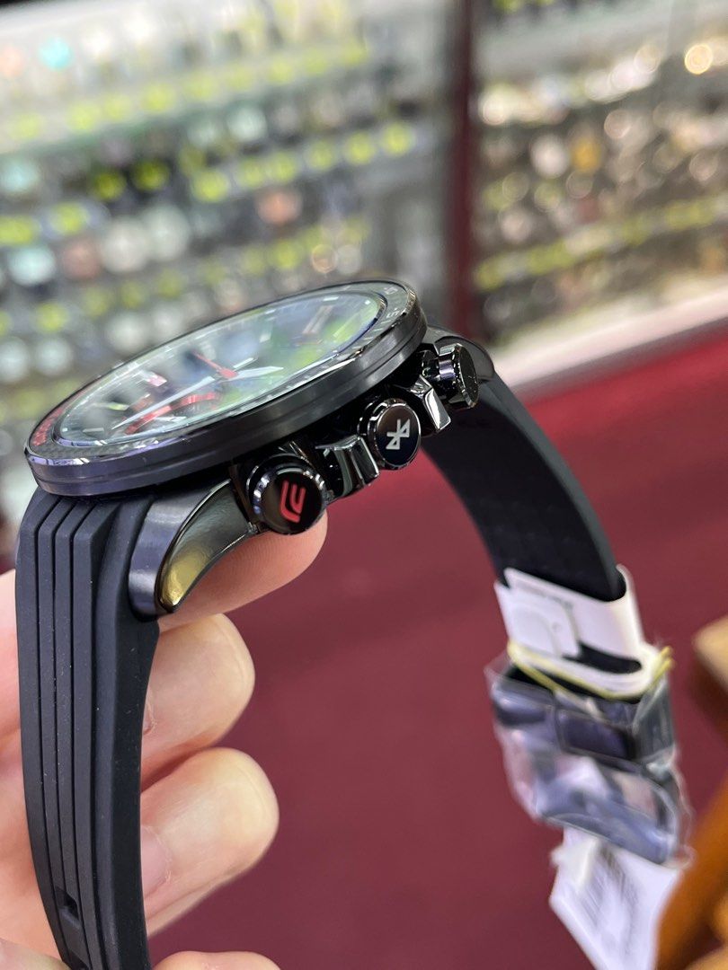Casio Edifice x Scuderia Toro Rosso 限量版 ECB-800TR-2A, 男裝, 手錶及配件, 手錶 ...