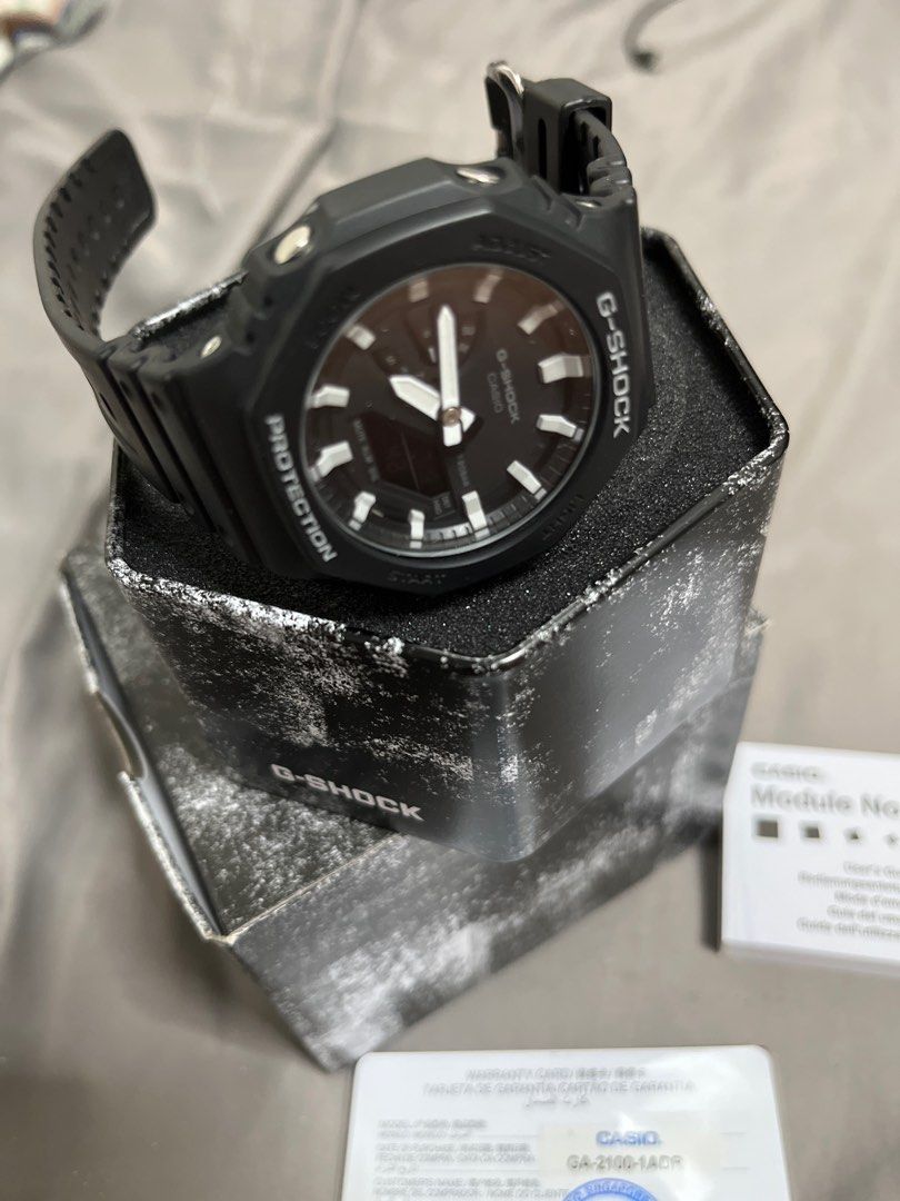 Casio G-Shock GA-2100-1A CasiOak, Men's Fashion, Watches & Accessories ...