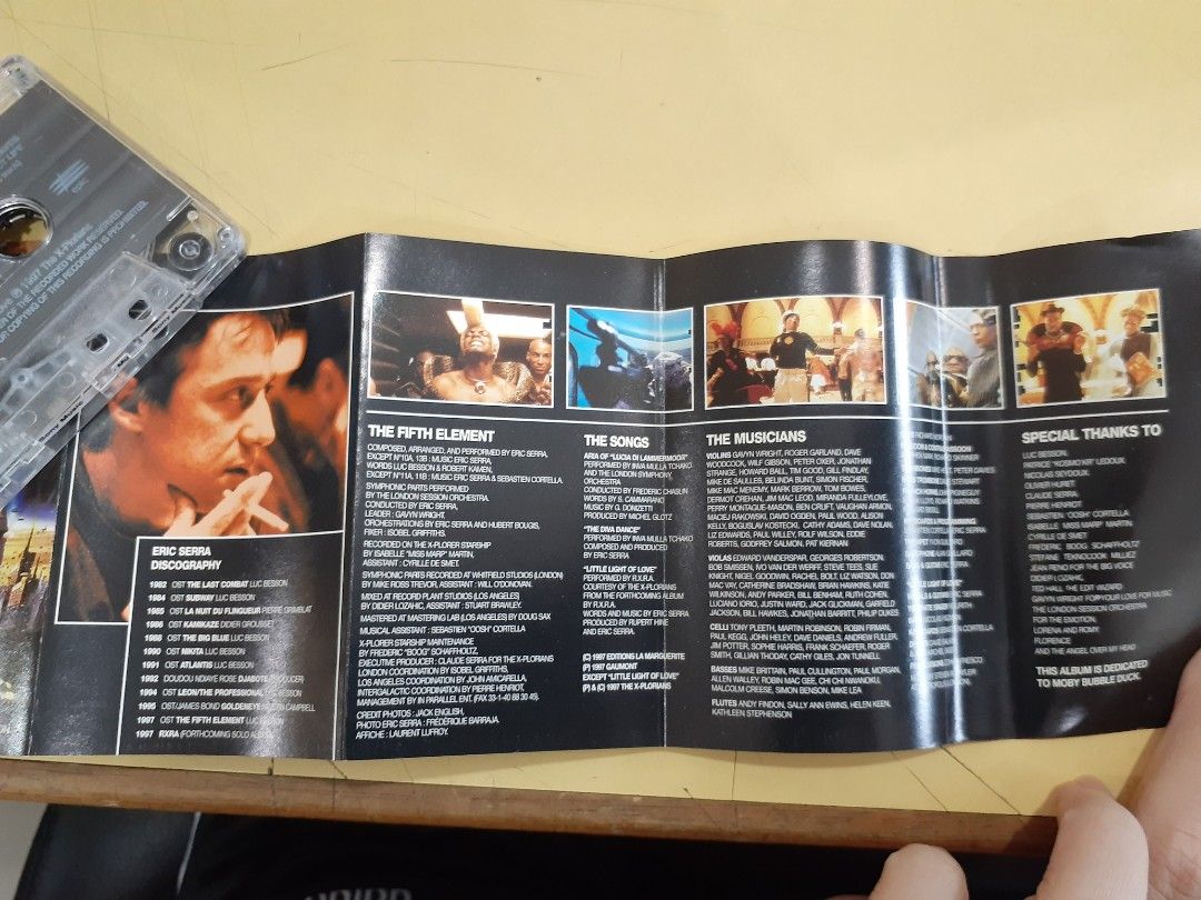 (Cassette) Eric Serra The Fifth Element, Hobbies & Toys, Music & Media ...