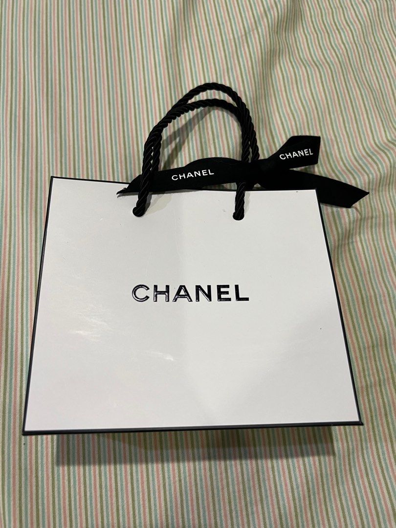 Chanel paper bag (small), Luxury, Accessories on Carousell