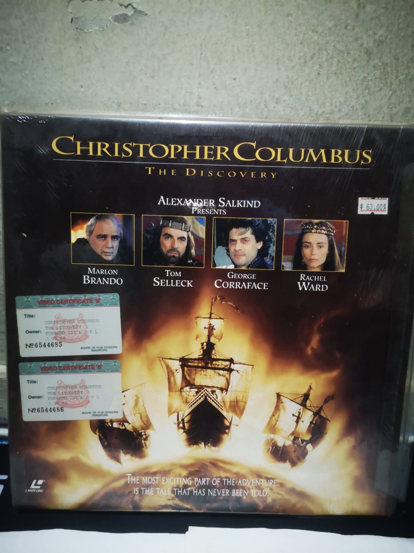 CHRISTOPHER COLUMBUS (LASERDISC FORMAT), Hobbies & Toys, Music & Media ...