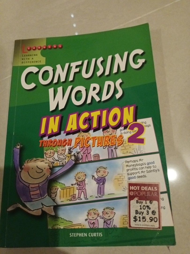 Confusing words in action series, Hobbies & Toys, Books & Magazines ...