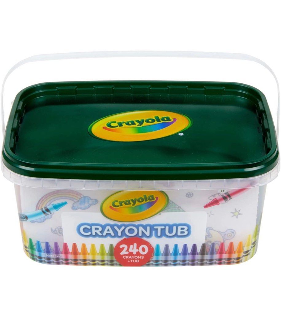 Crayola Crayon Tub 240, Hobbies & Toys, Stationery & Craft, Craft ...