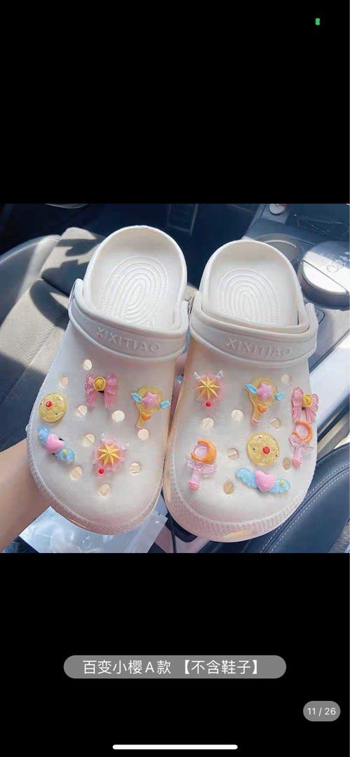 Crocs Jibbitz Sailor Moon Pink Pastel Harajuku, Women's Fashion ...