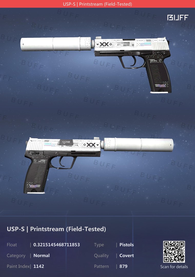 CSGO USP-S Printstream FT, Video Gaming, Gaming Accessories, In-Game ...