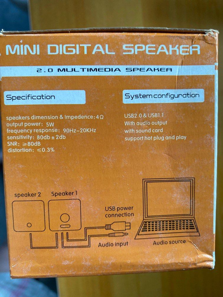 D-02A Mini Digital Speaker, Audio, Soundbars, Speakers & Amplifiers on Carousell