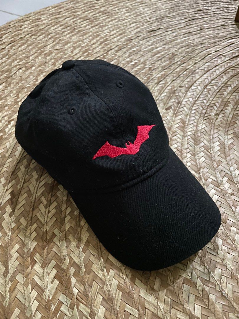 DC Comics Batman Beyond Red Bat Symbol Adjustable Hat, Men's Fashion ...