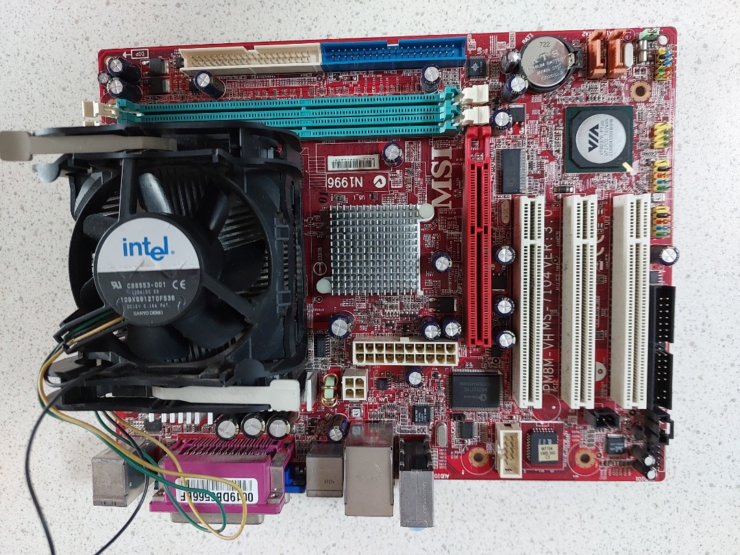 DESKTOP MOTHERBOARD MSI N1996, Computers & Tech, Parts & Accessories ...