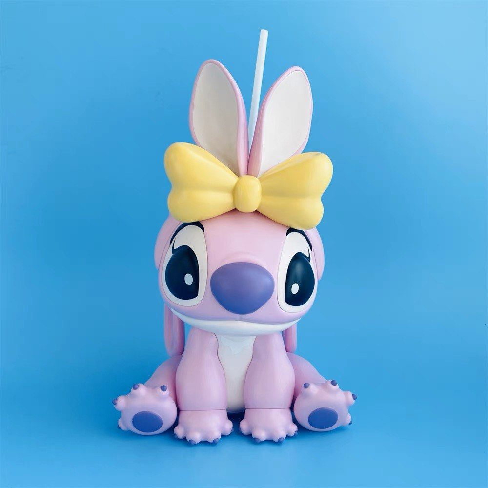 Disney Lilo And Stitch Angel Popcorn Bucket Cup Tumbler Figures Figurine