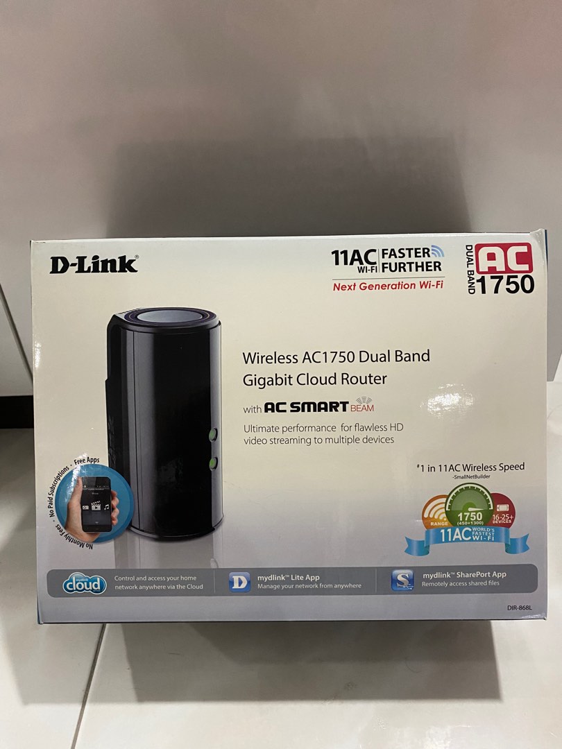 D-Link Wireless AC1750 Dual Band Gigabit Cloud Router (DIR-868L ...