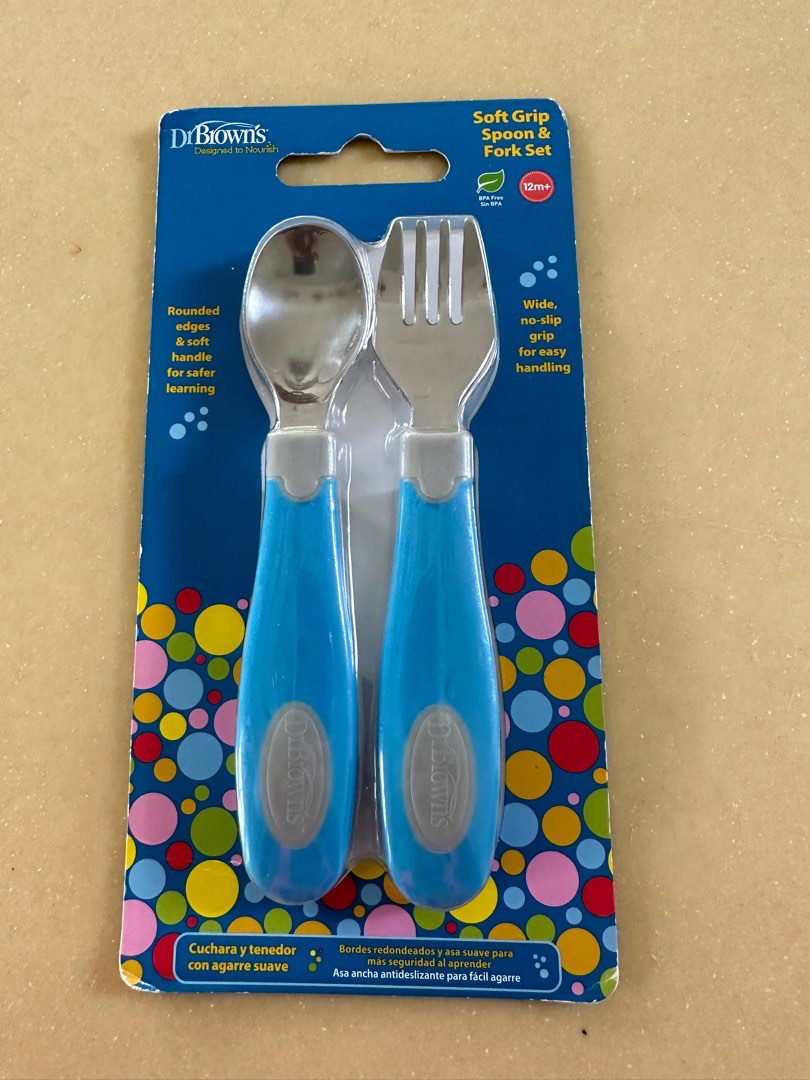 Dr. Brown Spoon and Fork for Baby, Babies & Kids, Nursing & Feeding, Weaning & Toddler Feeding ...