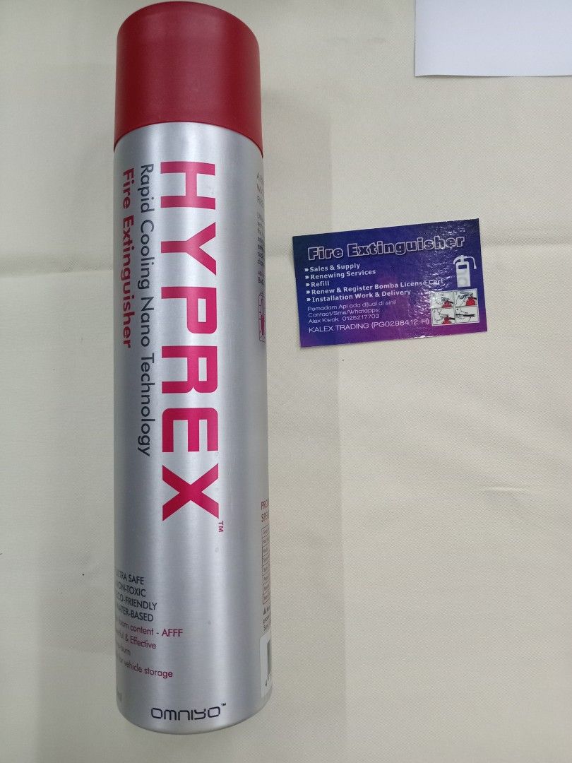 Eco friendly fire extinguisher Hyprex waterbase rapid cooling nano ...