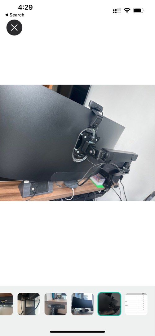 ergotune amp desk (walnut), Furniture & Home Living, Furniture, Tables ...