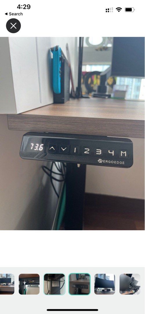 ergotune amp desk (walnut), Furniture & Home Living, Furniture, Tables ...